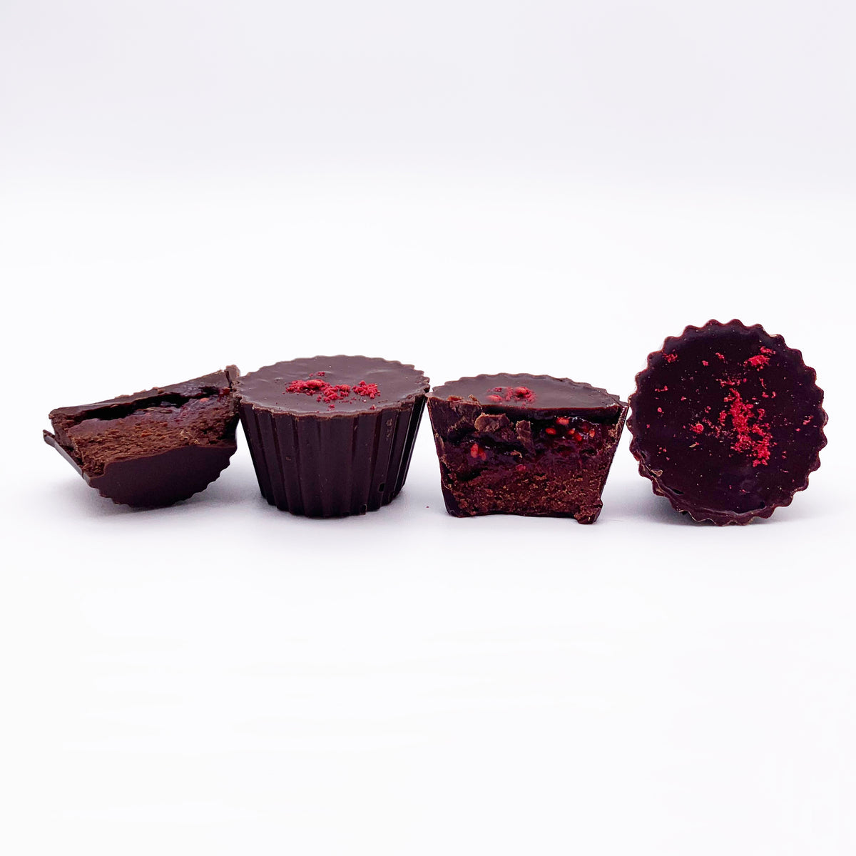 Lovers Dark Chocolate Raspberry Cups – Cupped Desserts CD